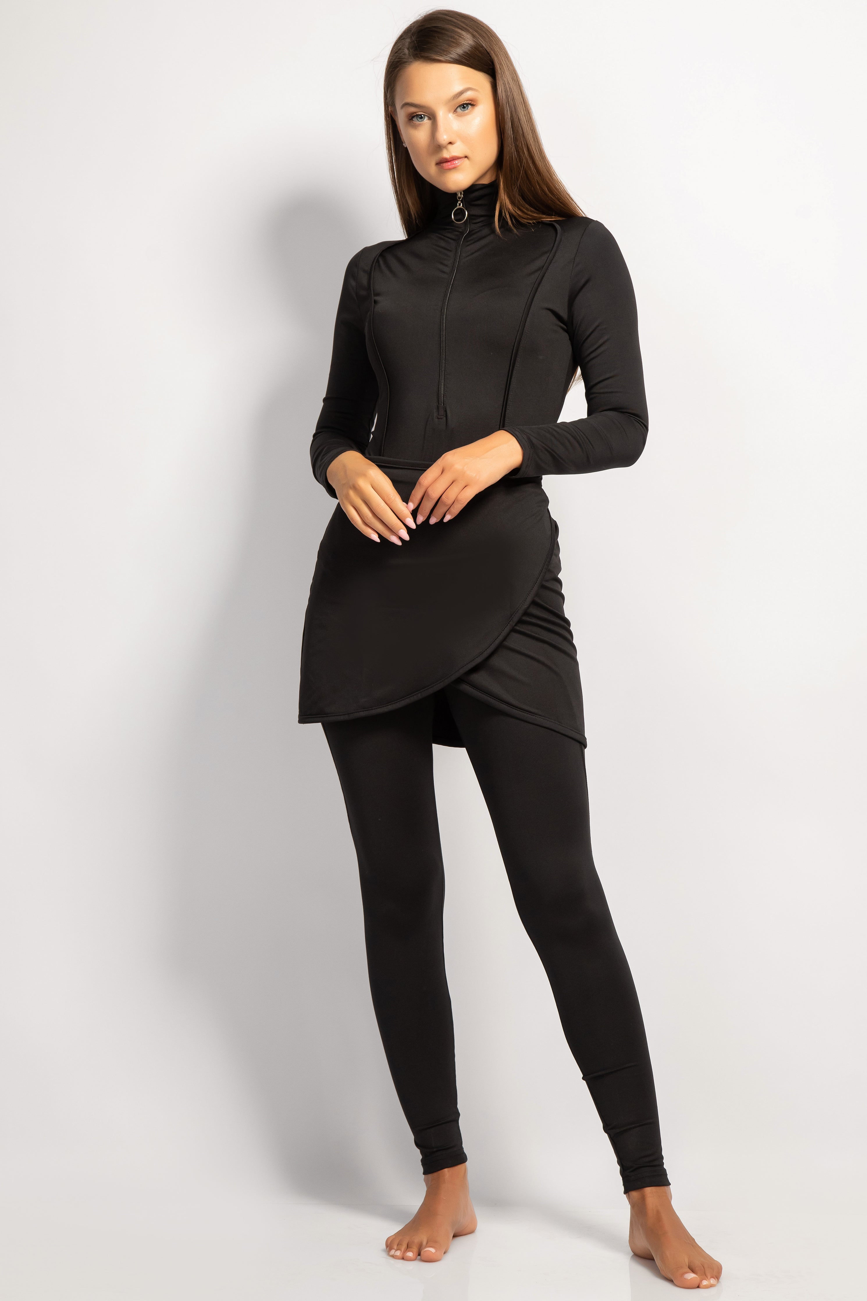 MINERVA SECRETS 4pack Full Body Burkini One Piece Swimsuit With Beach